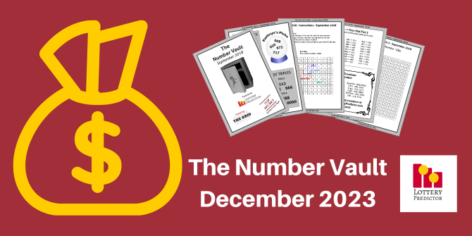 The Number Vault Lottery Tip Sheet December 2023